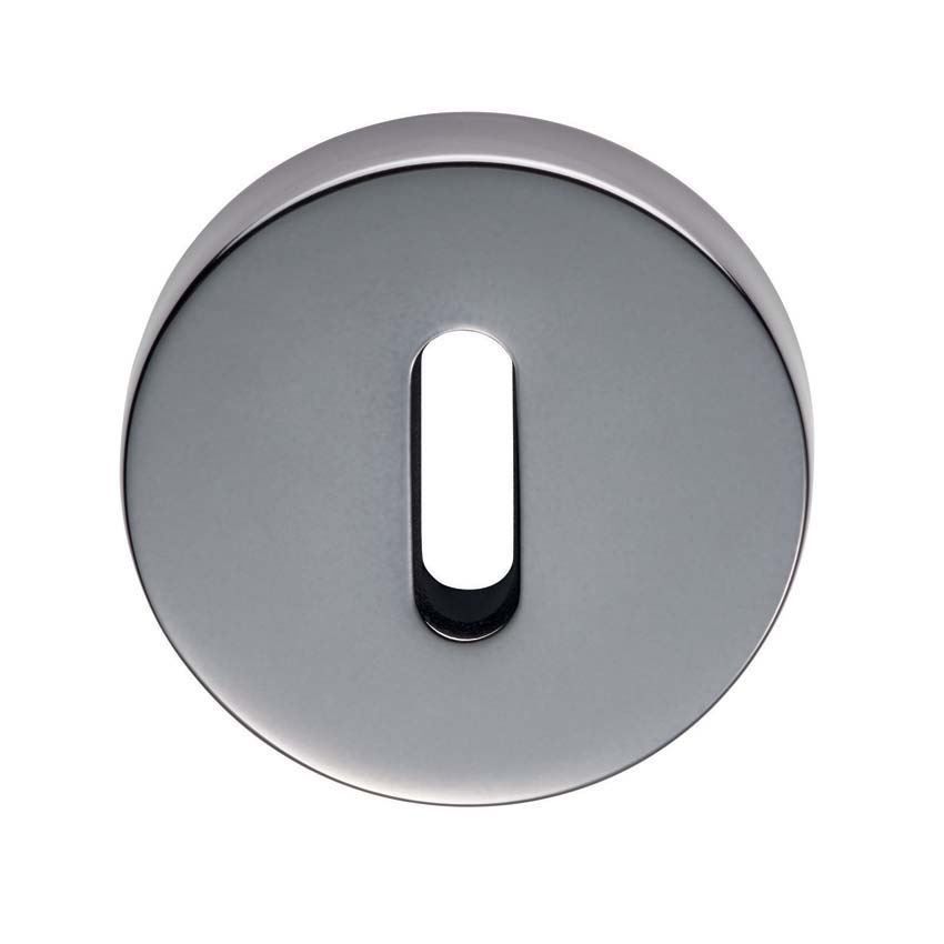 Simply Door Handles, Standard Lock Profile Escutcheon on Round Rose ...