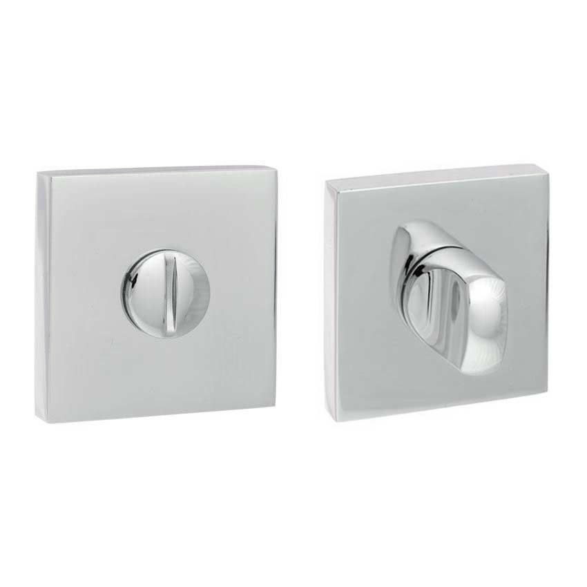 Simply Door Handles, Square Turn and Release - Polished Chrome | Simply ...