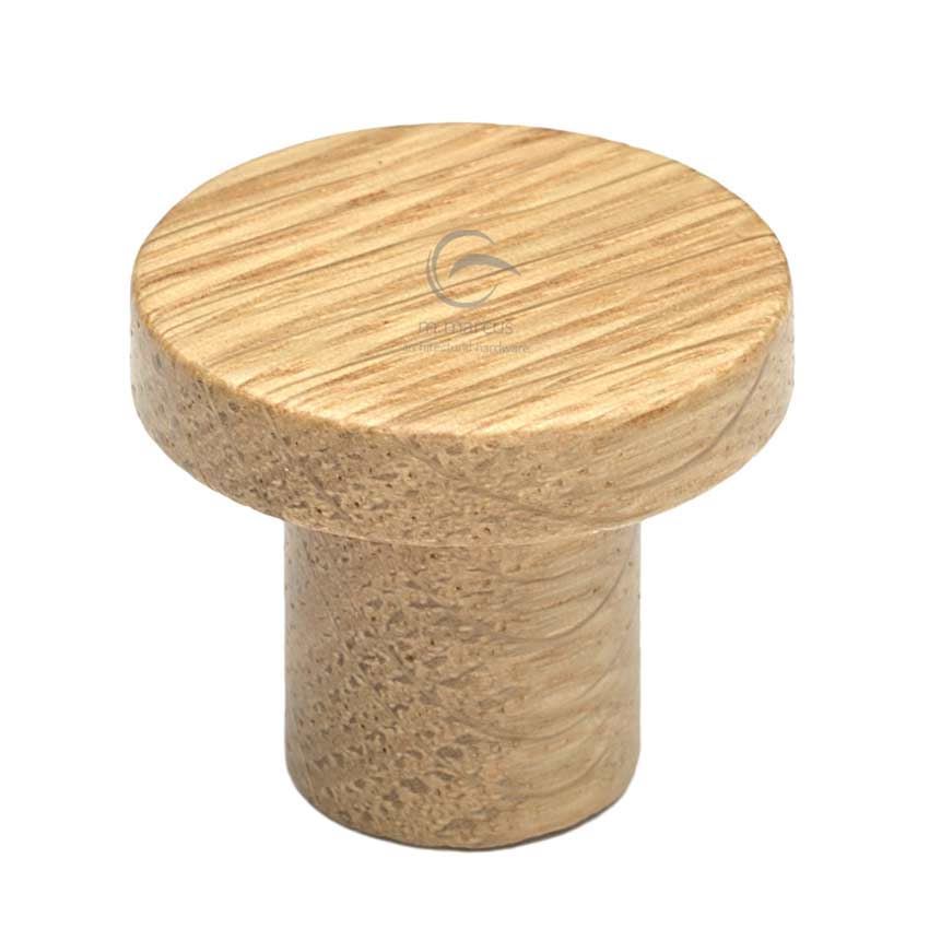 Simply Door Handles, Solid Oak Round Circum Cabinet Knob - Buy from ...