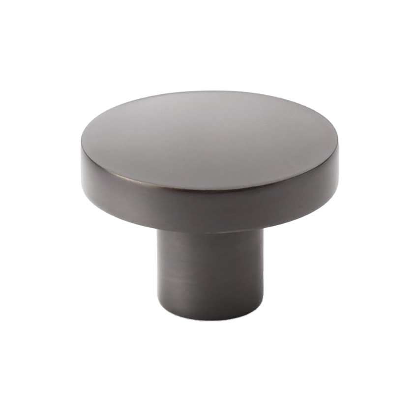 Simply Door Handles, Hanover Plain Cupboard Knob in Dark Bronze - Buy from Simply Door Handles